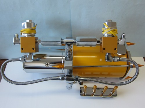 Lowrider Hydraulics orange yellow & chrome pump setup kit, clean look ...