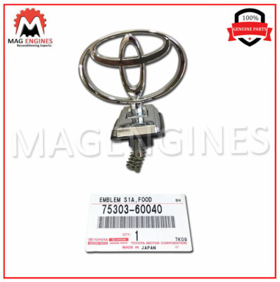 75303-60040 GENUINE OEM HOOD EMBLEM SUB-ASSY 7530360040 | eBay