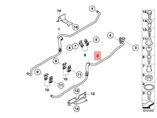 Genuine OEM BMW E60n Transmission Oil Cooler Line Return Hose ...