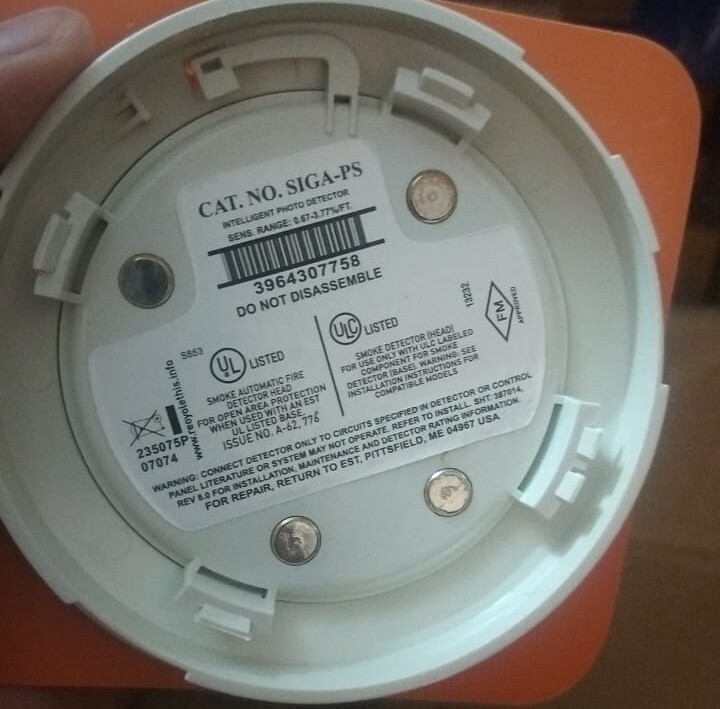 EDWARDS EST SIGA-PS SIGA PS PHOTOELECTRIC SMOKE DETECTOR INTELLIGENT 👌👌 ...