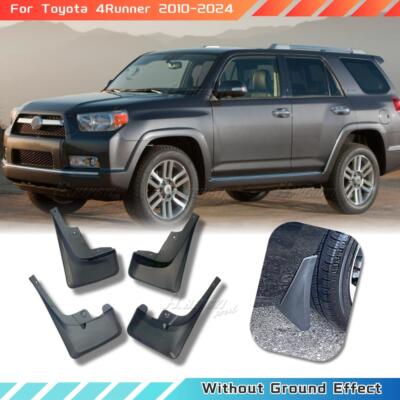 For TOYOTA 4Runner 2010-2024 4Pcs Front & Rear Molded Splash Guards Mud ...