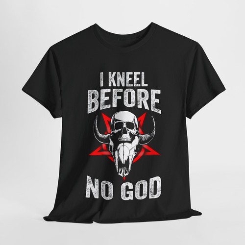 Satanic tee with Skull Occult 666 Goat Pentagram Baphomet T-Shirt | eBay