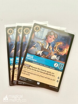 Disney Lorcana Belle Inventive Engineer 141/204 Uncommon NM Card ...