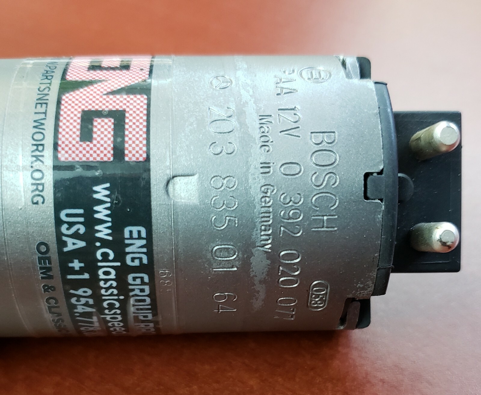 MERCEDES-BENZ 2038350164 BOSCH Engine Auxiliary Water Pump Genuine ENG ...