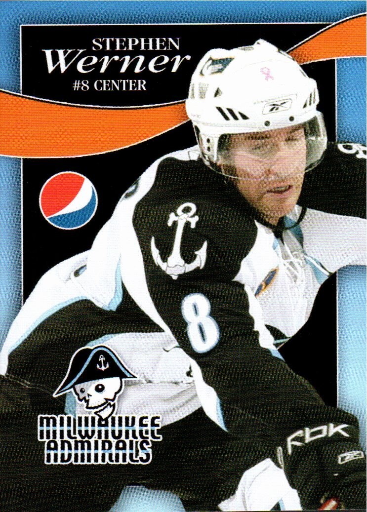 Stephen Werner 2008-09 Milwaukee Admirals | eBay