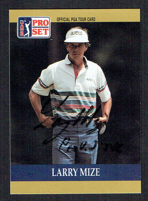 Larry Mize #34 signed autograph auto 1990 Pro Set Golf Trading Card | eBay