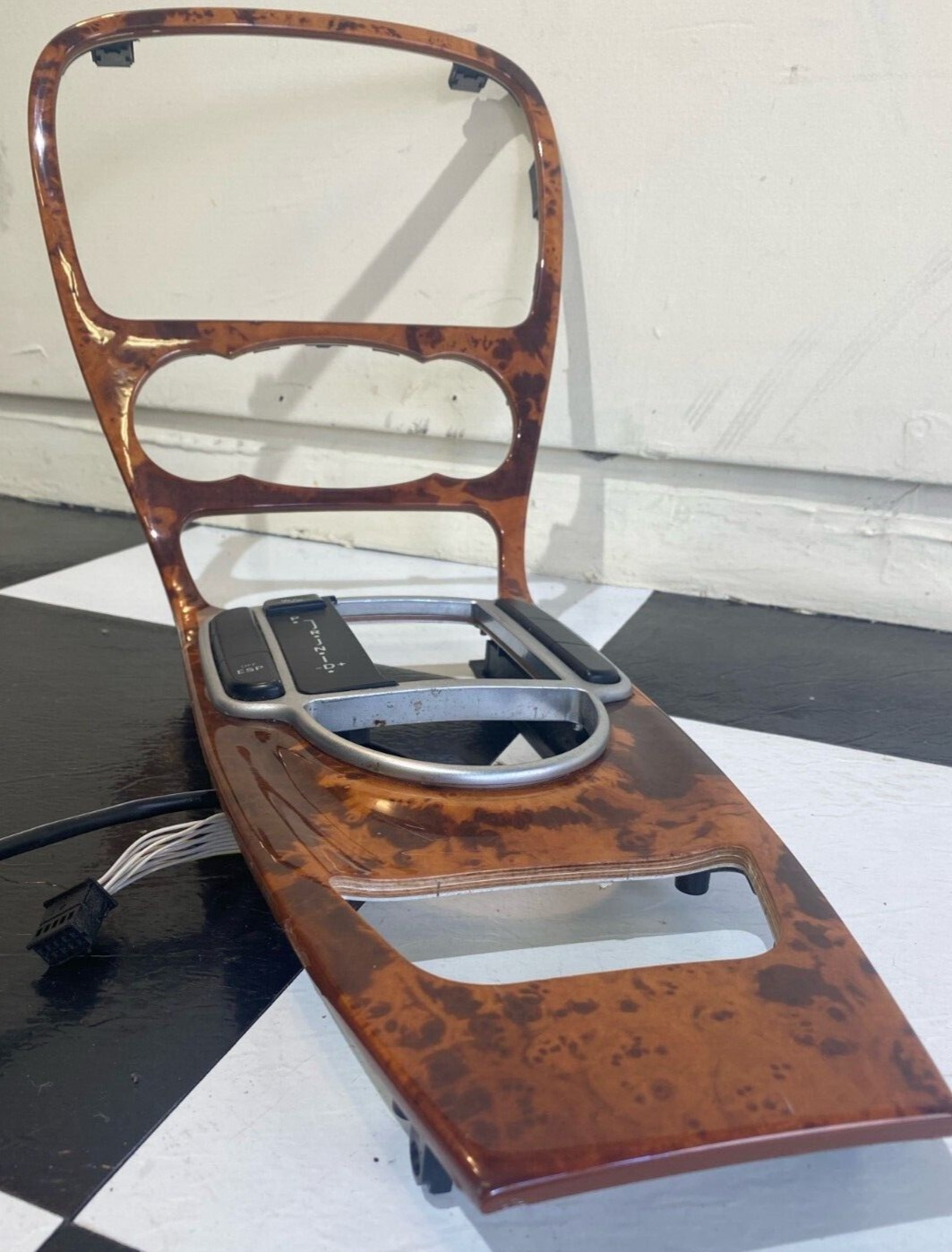 03-04 Mercedes R230 SL500 SL600 SL55 AMG Center Console Trim Bezel Wood ...