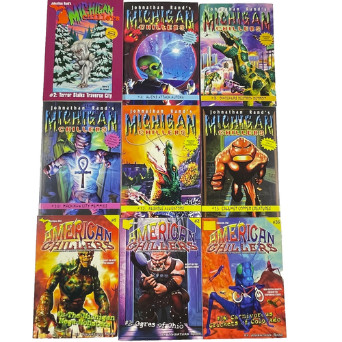 9 Michigan Chillers & American Chillers by Johnathan Rand YA Horror tpb ...