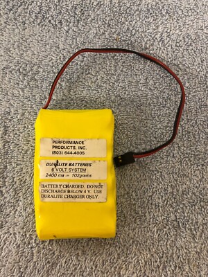 Duralite 6volt 5 cell 2400 Mah battery | eBay