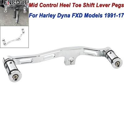 For Harley Dyna Mid Control Heel Toe Shift Lever Shifter Pegs Street ...