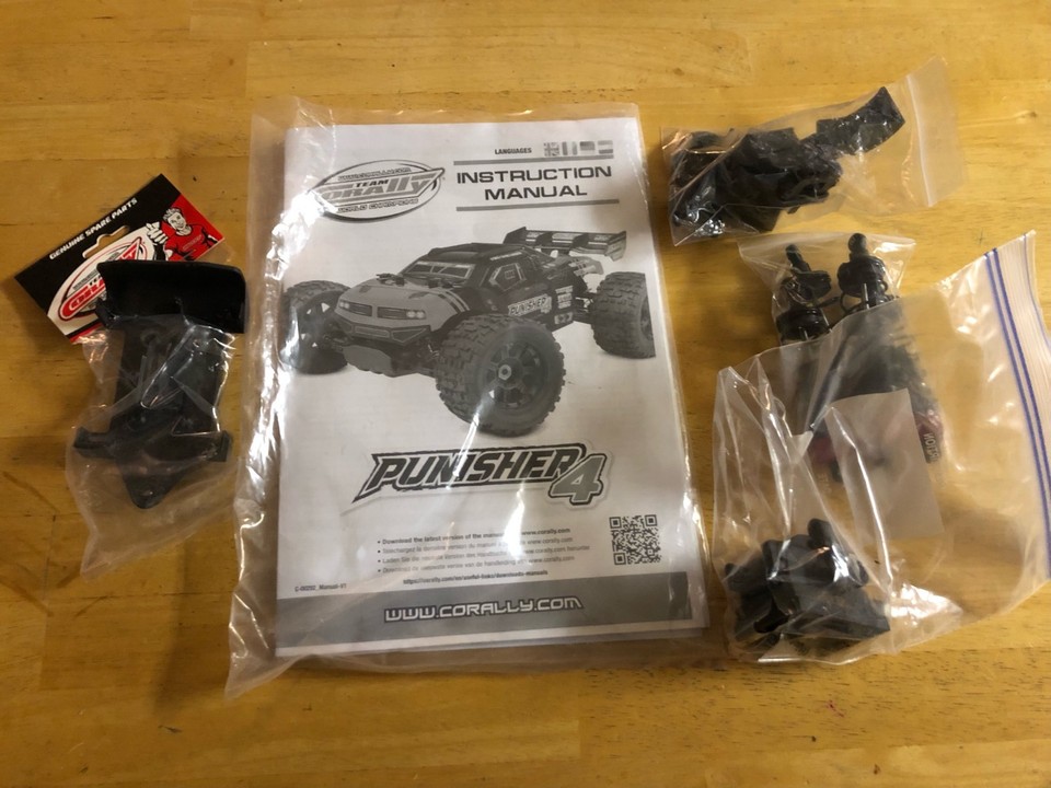 Team Corally Punisher 4S Monster Truck RTR Version Green 00292-G Nice ...