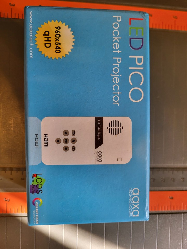 AAXA - LED PICO Mini Pocket Projector W/ Stand & Box - Model: P1-J - WORKS | eBay