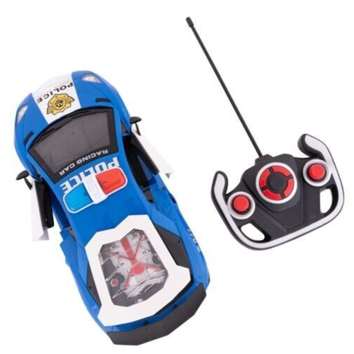 Remote Control Police Car Toy w/ Lights & Sirens - Rechargeable Battery ...