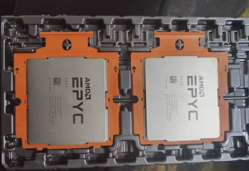1pcs AMD EPYC GENOA SP5 ZEN4 9534 Processor CPU 64-Core 100-000000799 2 ...