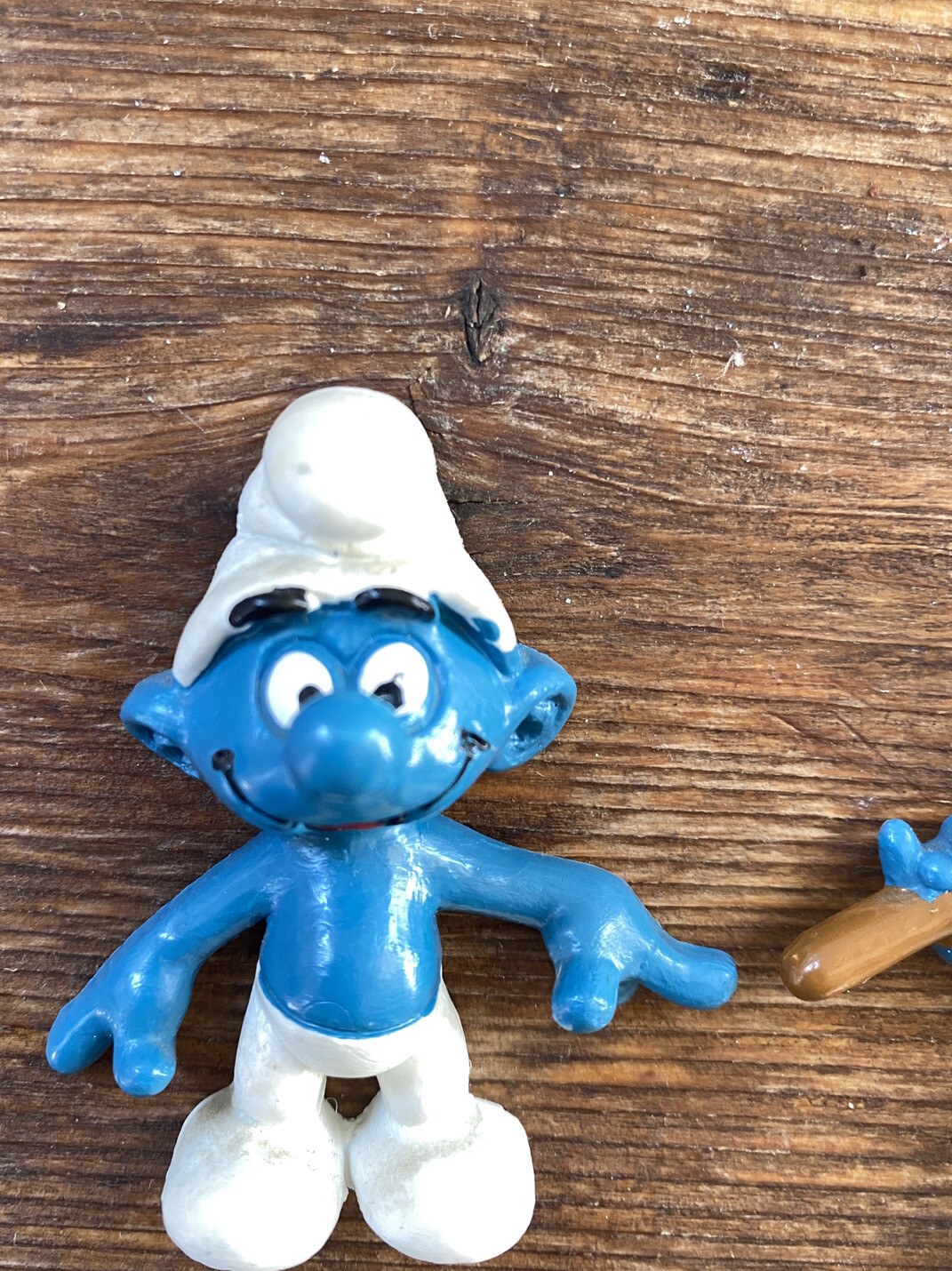 The Smurfs Vintage Chef & Pointing Smurf Magnet Figure Peyo Schleich ...