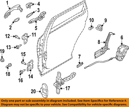 KIA OEM 17-26 Forte Rear Door Lock Hardware-Upper Hinge 79410D8000 | eBay
