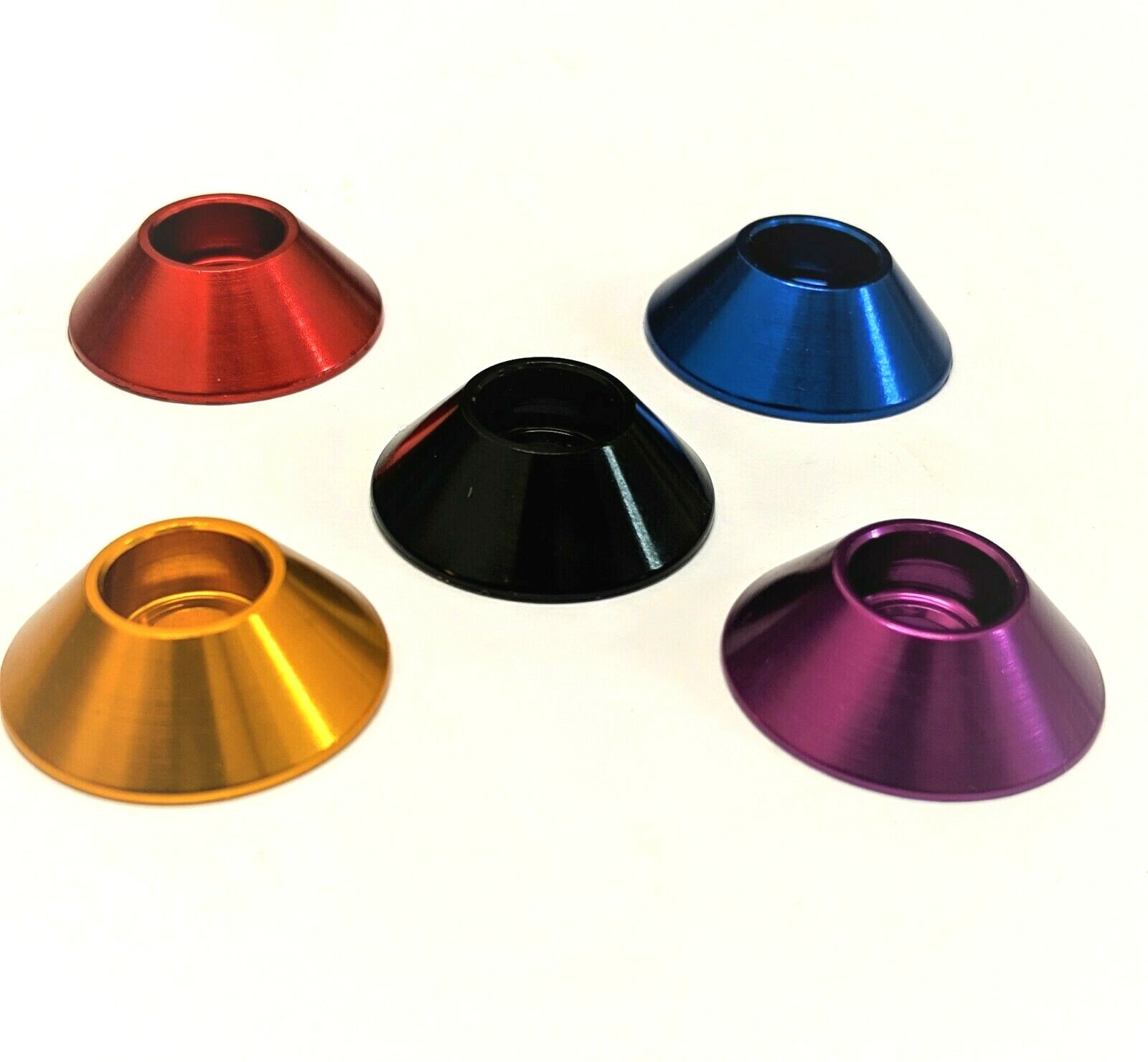 M5 x 18mm Load Spreading Cone Washers Anodised Aluminium - 8 Colours | eBay