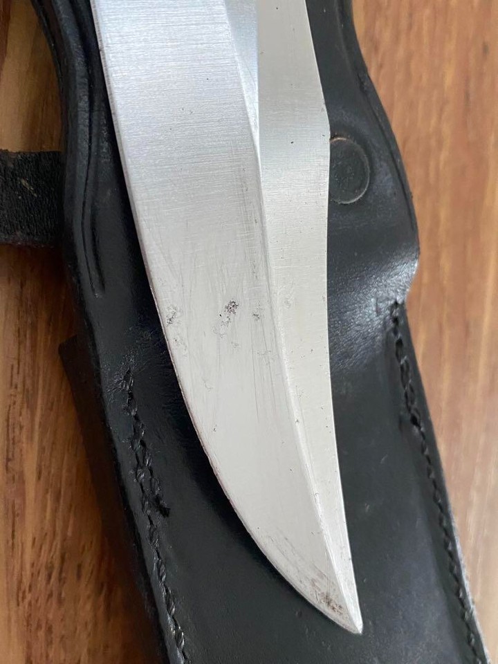 [Vintage] 80s Al Mar SEKI-JAPAN SOG SPECIAL FORCE 295mm Leather Sheath ...