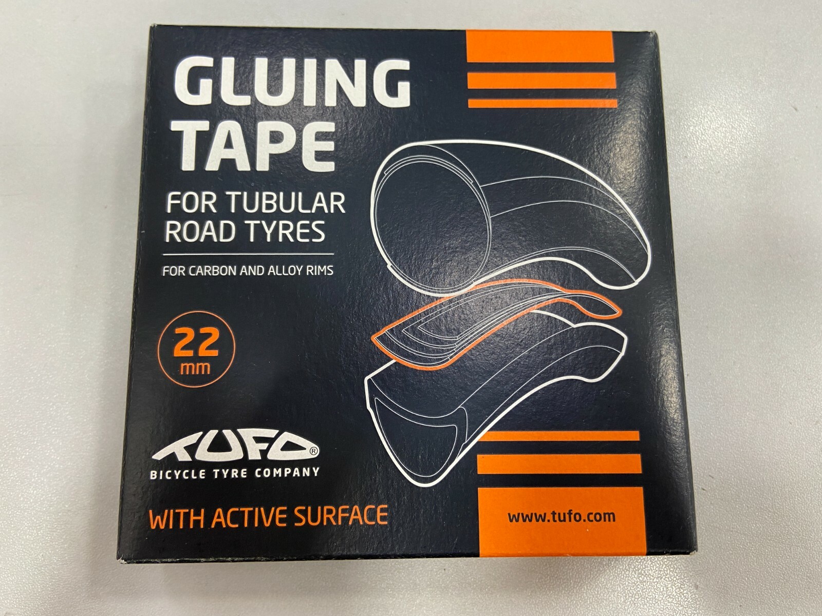 Tufo Gluing Tape For Tubular Road Carbon/Alloy Rim Tyres (19mm/ 22mm ...
