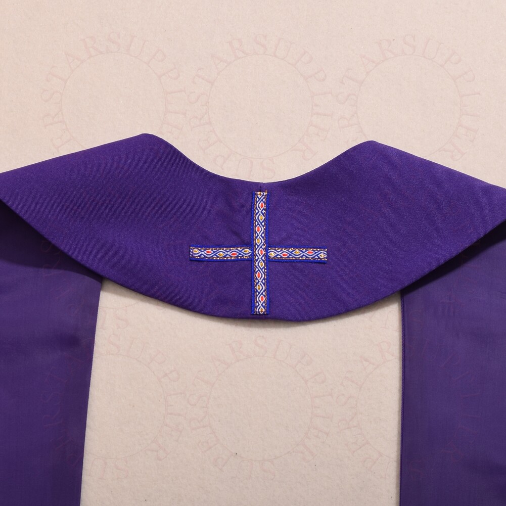 Catholic Robe Priest Celebrant Chasuble Vestments Church Clergy Purple ...