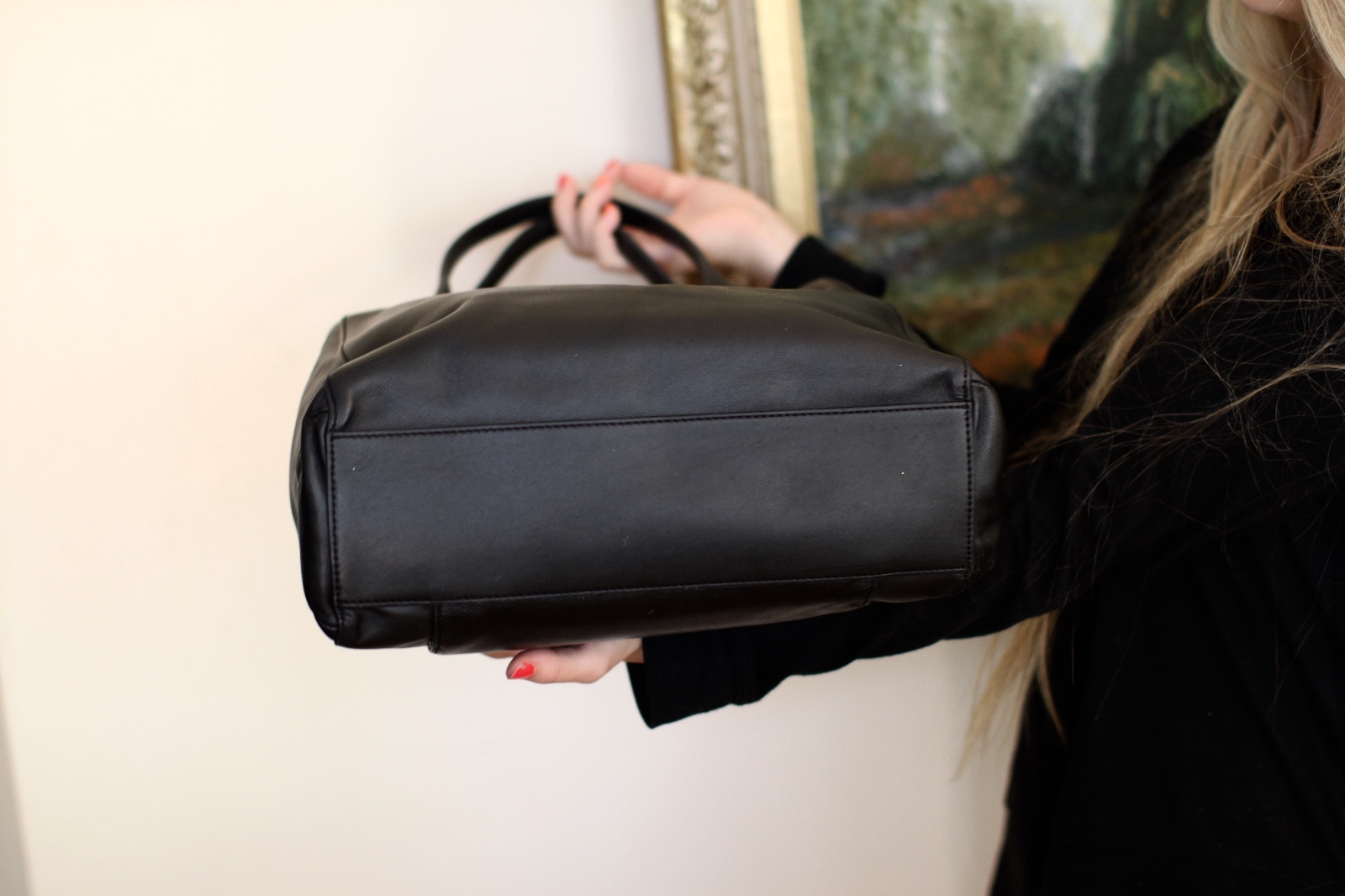 KATE SPADE NEW YORK Hampton Road Melody Satchel Black buttery Leather ...