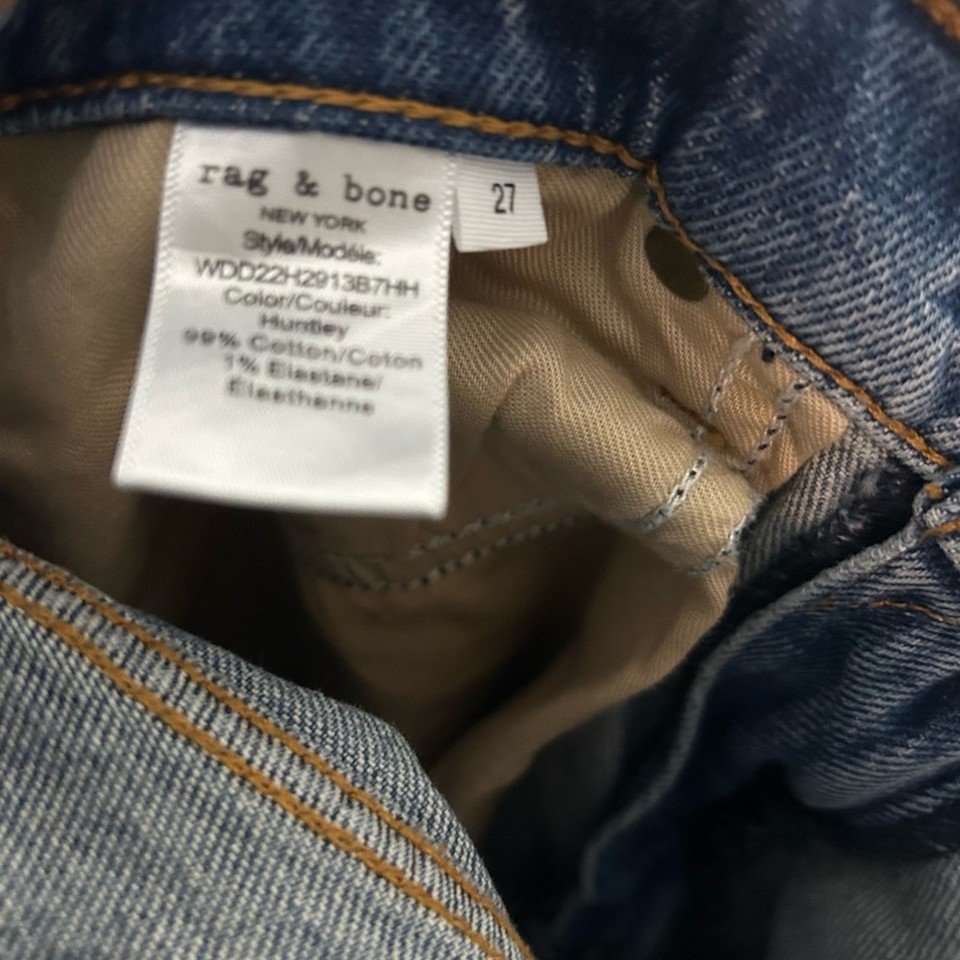Rag & Bone Wren High Rise Slim Straight Jeans Blue Size 27 | eBay