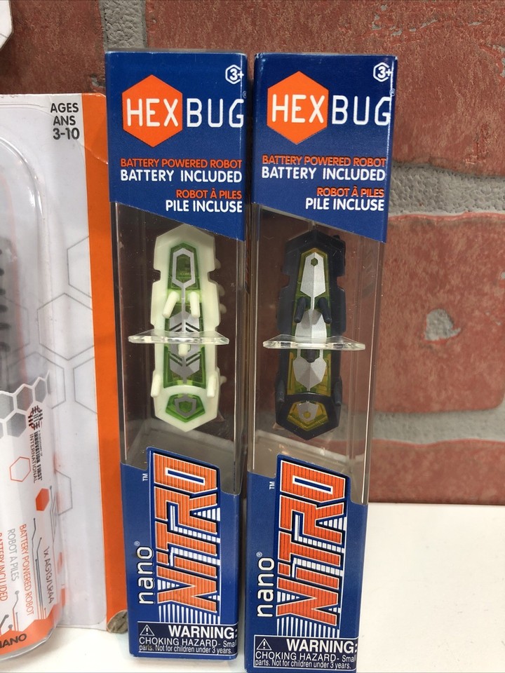 Lot 3 Brand New Hexbug Nano Newton Collector Series NITRO Series Hex ...