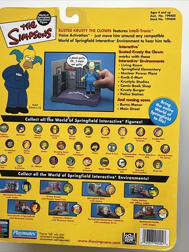 Simpsons Busted Krusty The Clown Action Figure WOS Series 9 MOC | eBay