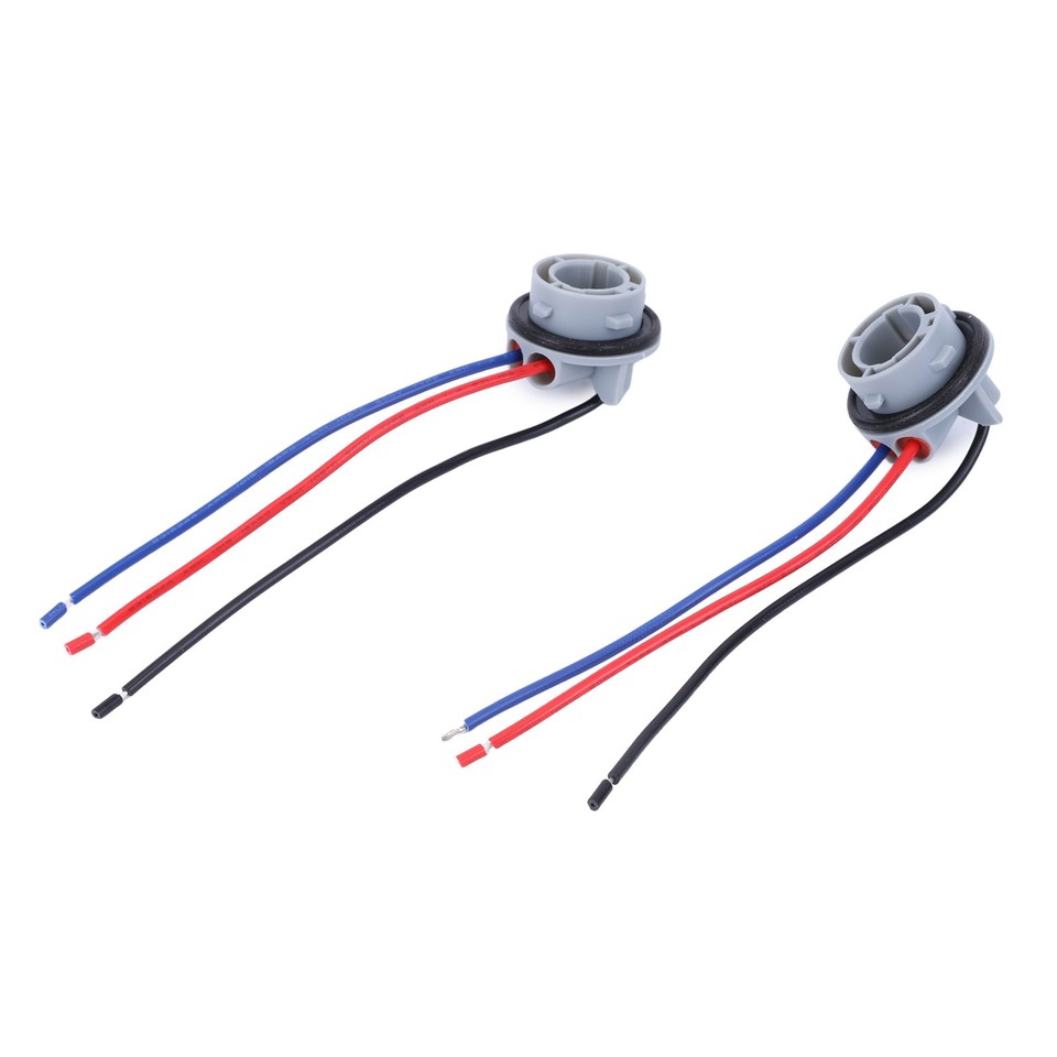 4PCS 1157 2357 LED Pig Tail Plug Stop Brake Turn Light Bulb Socket ...