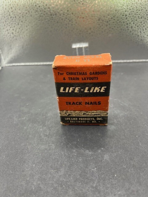 VINTAGE LIFE-LIKE BOX OF TRAIN TRACK NAILS for train layouts NOS | eBay