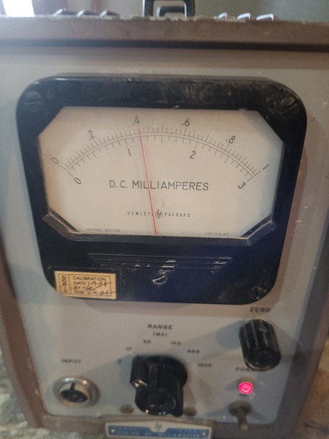 Hewlett Packard HP Vintage 428A Clip-on DC Milliammeter Agilent for ...