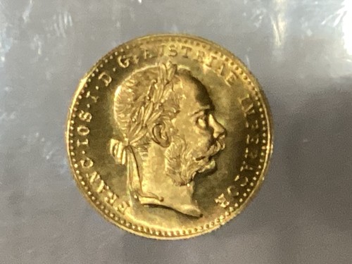 1915 Austria 1 Ducat .900 Fine Gold Choice P/L Brilliant Uncirculated ...