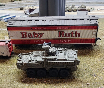 HO Scale 1:87 M1127 Stryker Reconnaissance Vehicle - .50 Cal - OD Green ...