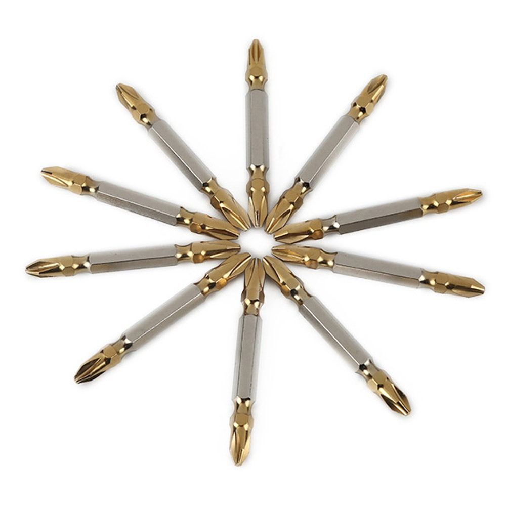 Double Headed Screwdriver Bits Titanium Coated Strong Magnetic Hand ...