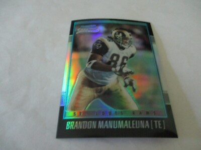 2001 Bowman Chrome Rookie Refractor Brandon Manumaleuna #251 Serial ...