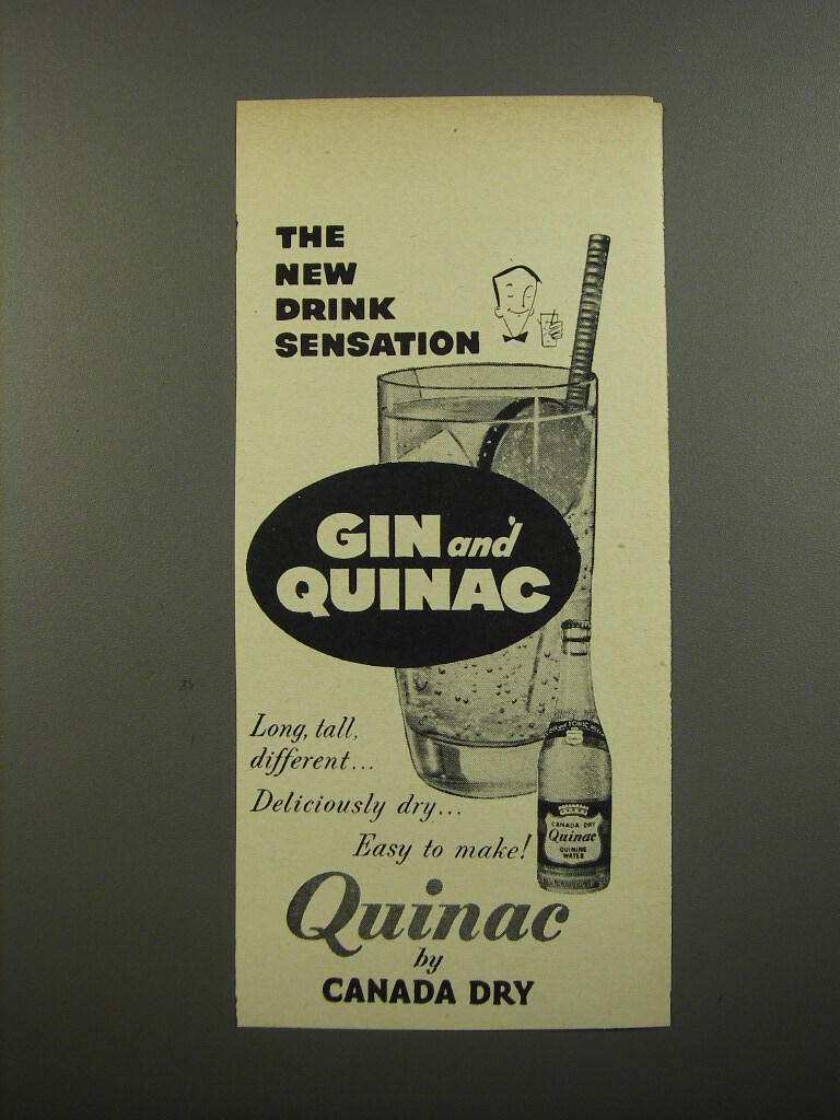 1953 Canada Dry Quinac Advertisement - The new drink sensation | eBay