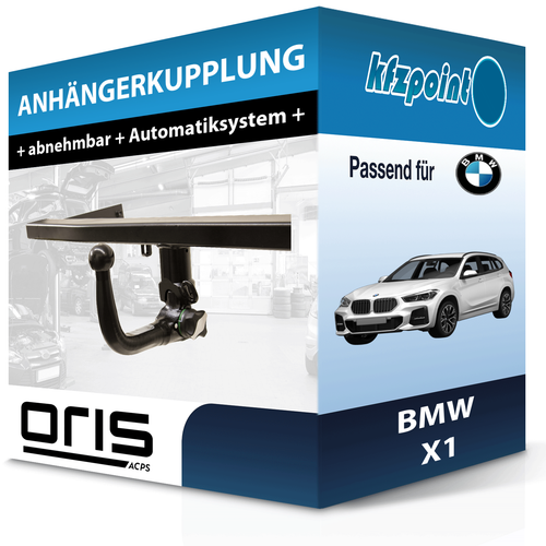 Für BMW X1 11.2014-06.2022 ORIS Anhängerkupplung abnehmbar neu ...