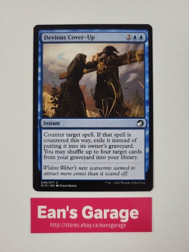 MTG Devious Cover-Up MID 048/277 Innistrad Midnight Hunt common - Mint ...