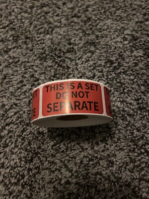 1 Roll THIS IS A SET DO NOT SEPARATE 500 Stickers Labels 1" x 2" | eBay