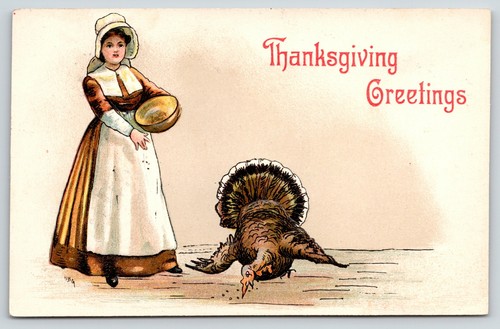 HBG Griggs Thanksgiving~Pretty Pilgrim Lady Dishes Out Turkey Feed ...
