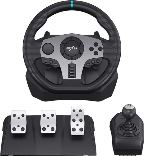 PXN V9 Game Steering Wheel Universal Racing Pedals & Gear Stick Xbox ...