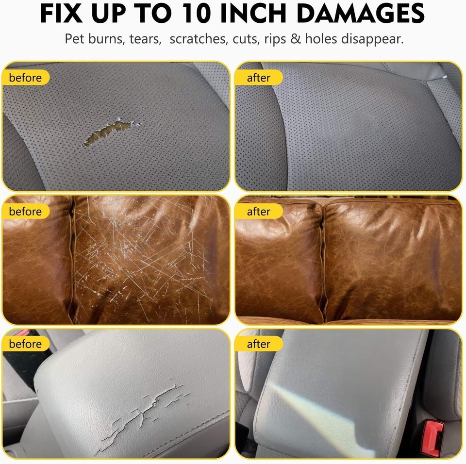 Dashboard Repair Kit Car Vinyl Dash Leather Cracked Furniture Kit Crack ...