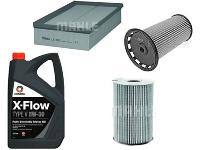 VW GOLF MK7 1.6 2.0 TDI SERVICE KIT OIL AIR FUEL FILTERS MAHLE OE 5 ...