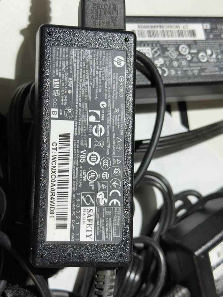 Lot (5) Genuine OEM HP 677774 19.5V 3.33A 65W AC Power Adapter Charger ...