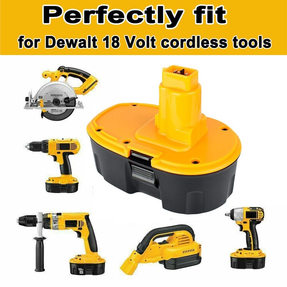 2Pack 18 Volt 18V for Dewalt 18V XRP Battery DC9098 DC9099 DC9096 NiMH ...