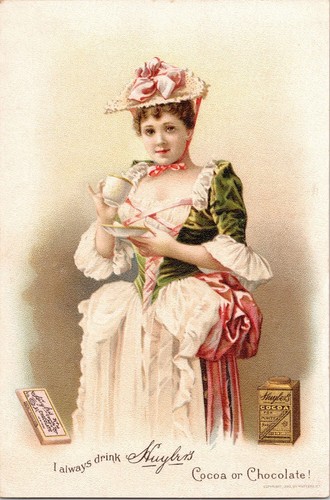 HUYLER'S Cocoa Chocolate - Fine Confections - 1893 Antique Victorian ...