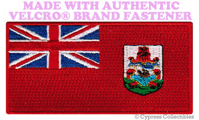 BERMUDA FLAG PATCH EMBROIDERED SOUVENIR SOMERS ISLES w/ VELCRO® Brand ...