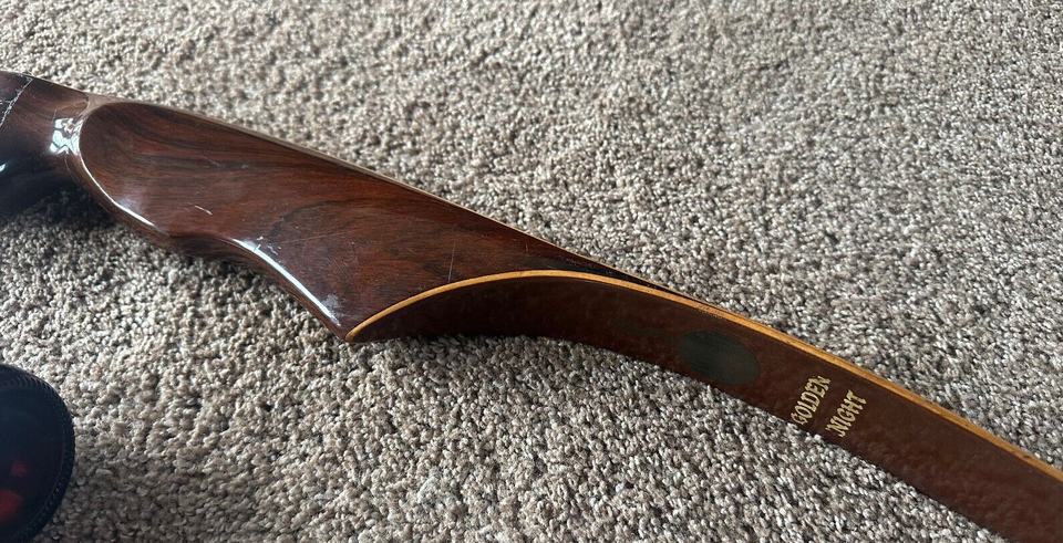 Vintage Ben Pearson RH Recurve Bow Golden Sovereign Golden Knight 40 ...