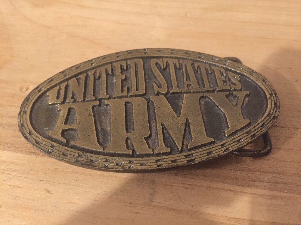 Vintage Brass United States Army Delayed Entry Program Belt Buckle ...