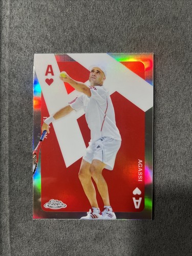 Andre Agassi - 2024 Topps Chrome Tennis Ace of Hearts Insert Card #CAS ...